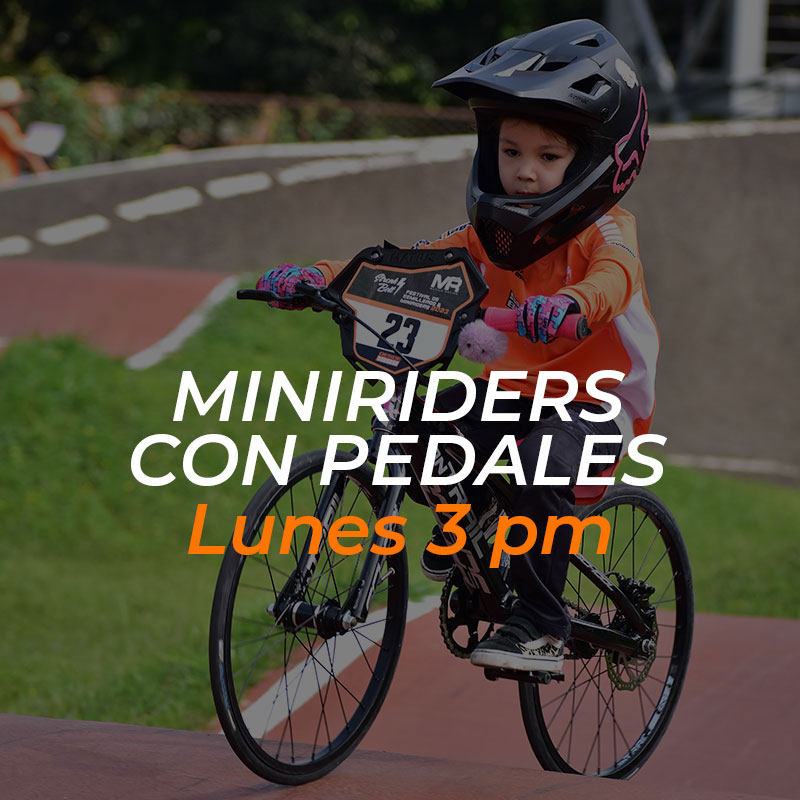 Mini Riders con pedales Básico - Lunes 3 pm | BMX Envigado